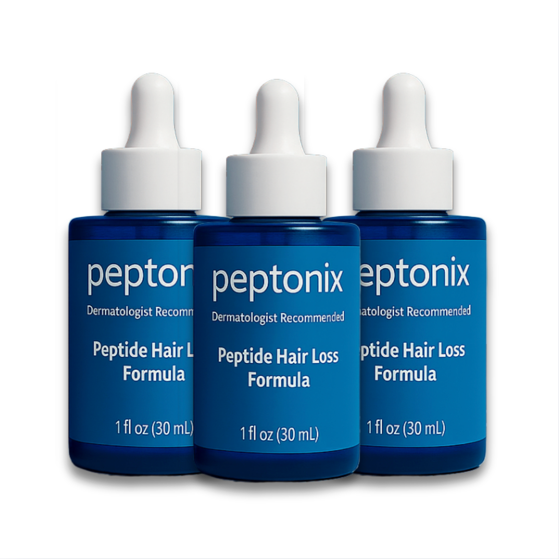 3 Bottles Copper Peptides Hair Growth Serum Peptonix