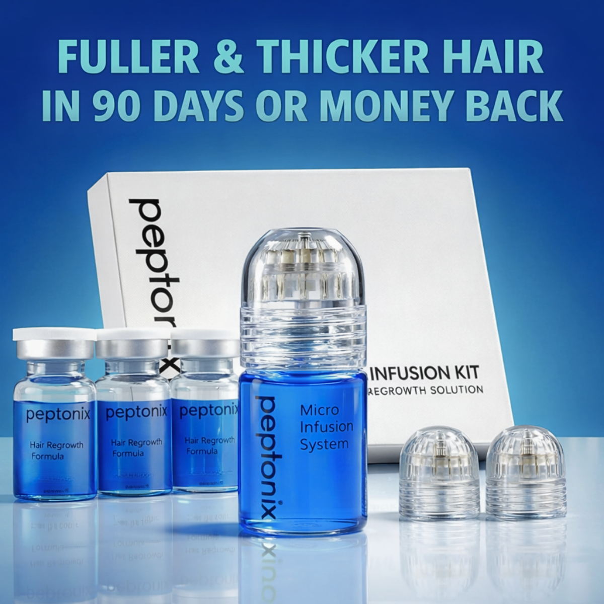 Micro-Infusion Copper Peptide, Licorice Root, Ginseng - System For Hair ...